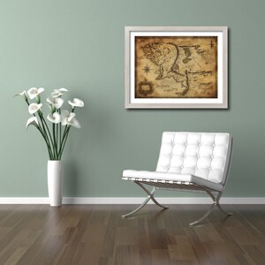 Middle Earth Map Printable Wall Art, House Decor, Fine Art Print ...