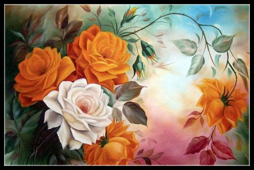 Exquisite Flowers 9 - Counted Cross Stitch Patterns - Printable Chart ...