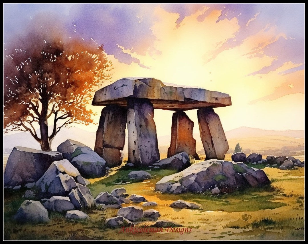 Dolmen at Sunset Counted Cross Stitch Patterns Printable Chart PDF ...
