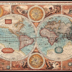 New World Map Counted Cross Stitch Patterns Printable - Etsy