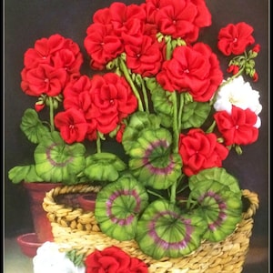 Magic Geranium - Counted Cross Stitch Patterns - Printable Chart PDF ...