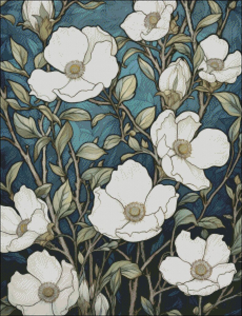 The Cherokee Rose Counted Cross Stitch Patterns Printable Chart PDF ...