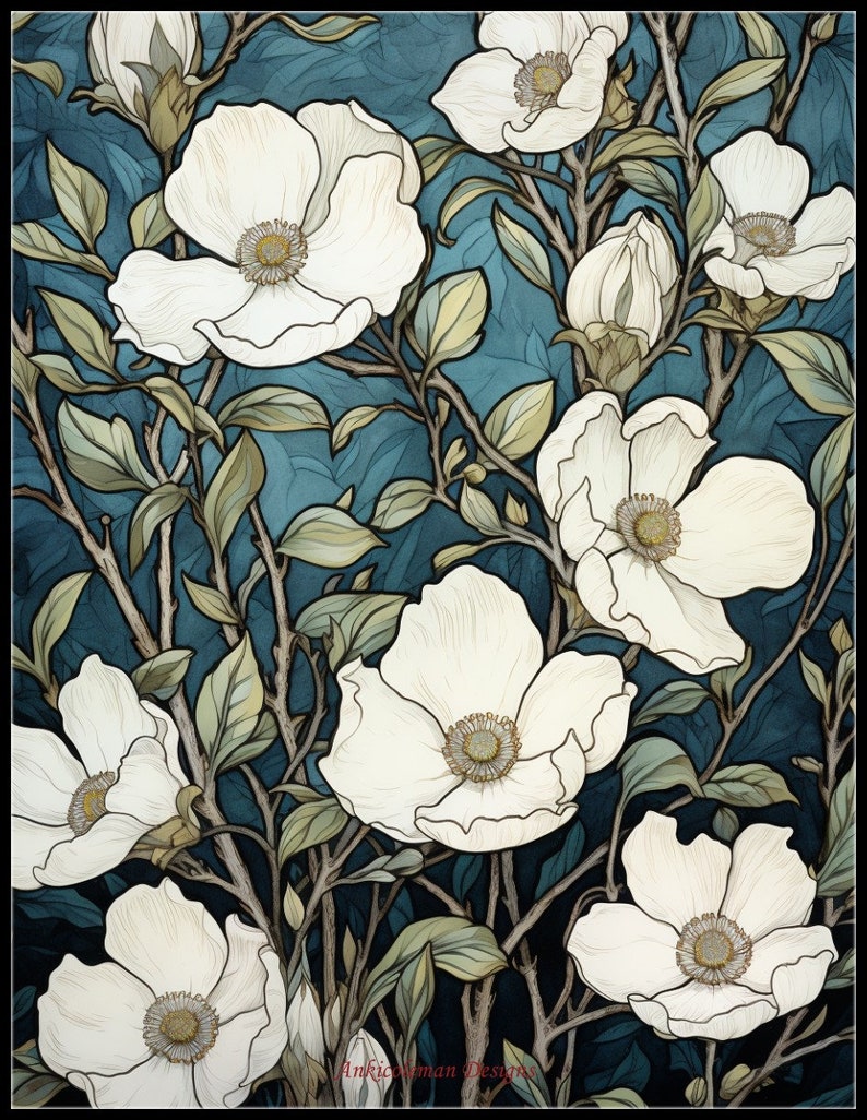 The Cherokee Rose Counted Cross Stitch Patterns Printable Chart PDF ...