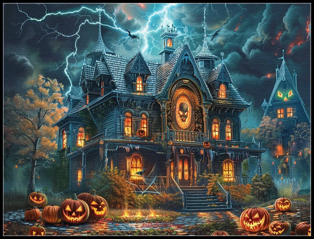 Enchanted Eerie Estate - Counted Cross Stitch Patterns - Printable ...