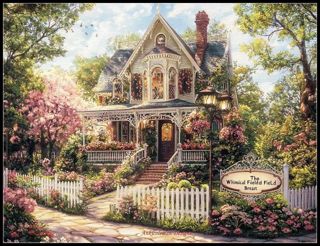 Garden Cottage 3 - Counted Cross Stitch Patterns - Printable Chart PDF ...