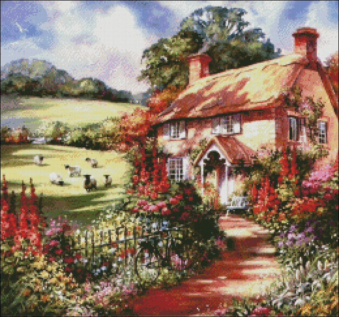 Charming Cottage Counted Cross Stitch Patterns Printable Chart PDF ...