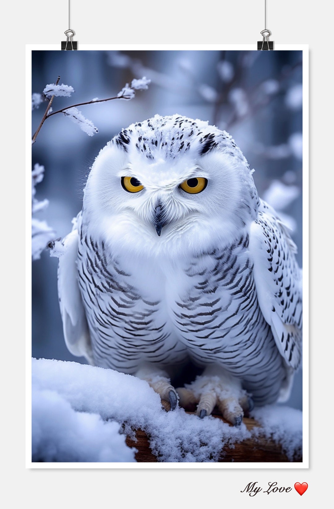 Cool Snow Owl - Counted Cross Stitch Patterns - Printable Chart PDF ...
