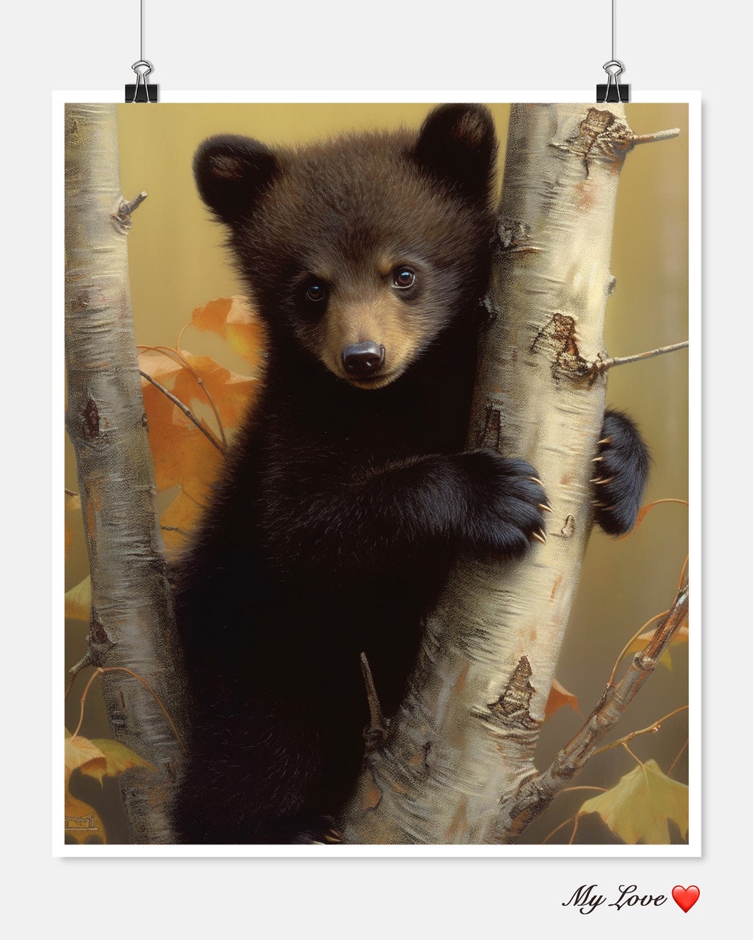 Curious Black Bear Cub - Counted Cross Stitch Patterns - Printable ...