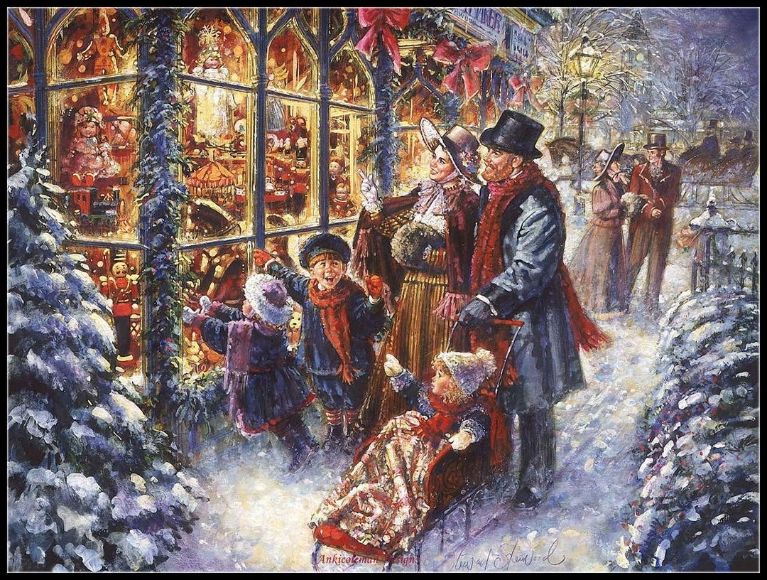 Victorian Christmas Village - Counted Cross Stitch Patterns - Printable ...