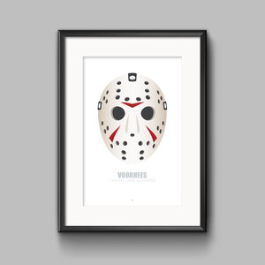 Jason Voorhees' Retro Hockey Mask Poster - Digital Download - Etsy