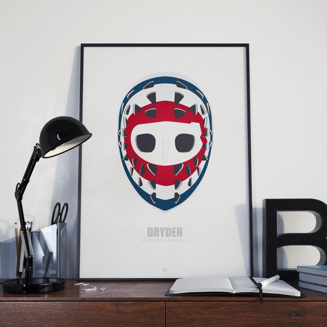 Ken Dryden Retro Mask Poster - Digital Download - Etsy
