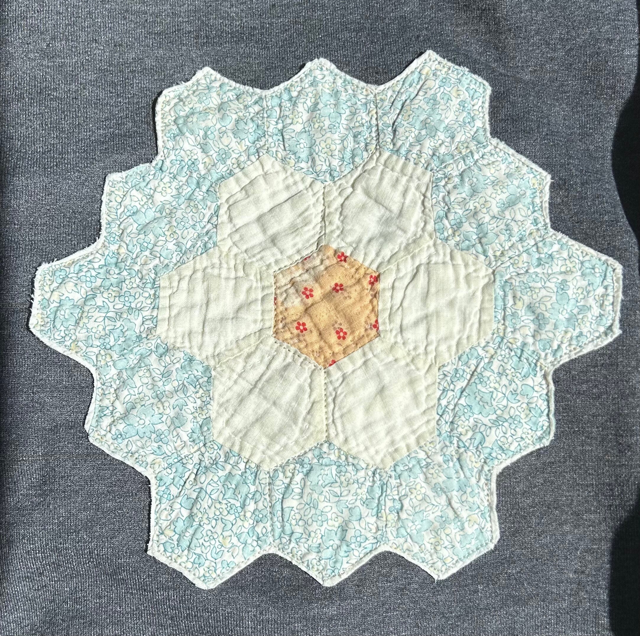 Appliqué Quilt Block Pullover/vintage Quilt/sweatshirt/crewneck/quilt ...