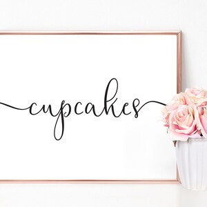 Cupcake Sign | Wedding Sign, Dessert Table Sign, Cupcake Table Sign ...