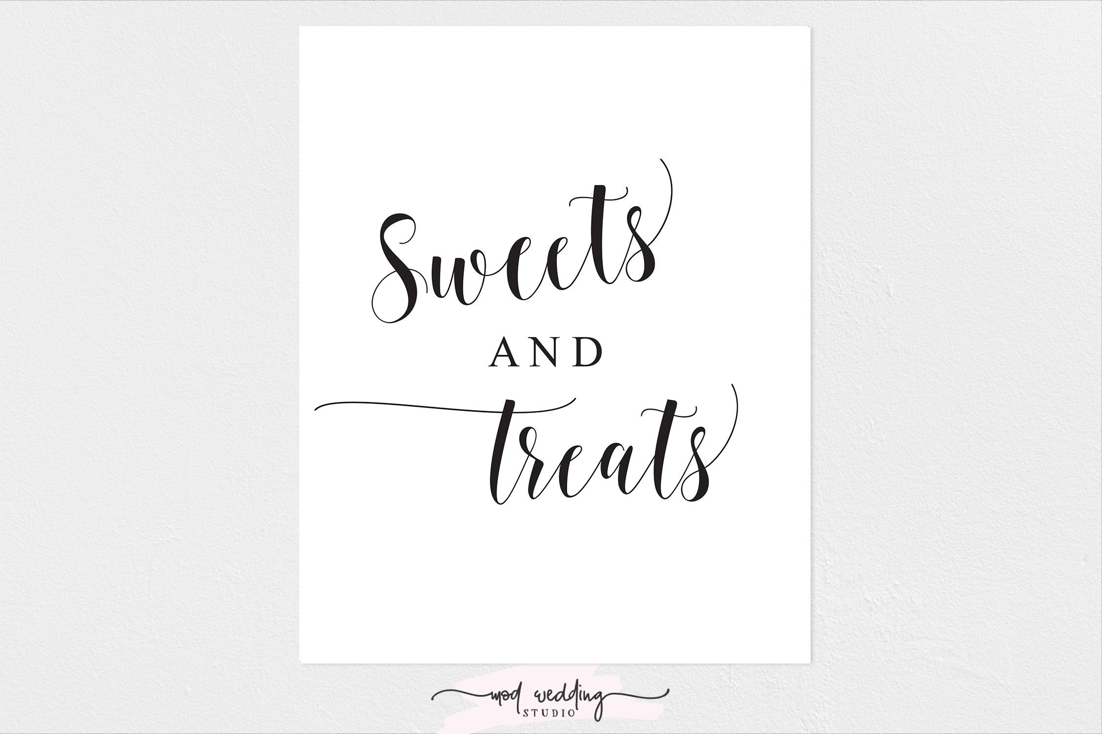 Sweet and Treats Sign Dessert Table Sign Wedding Sign - Etsy