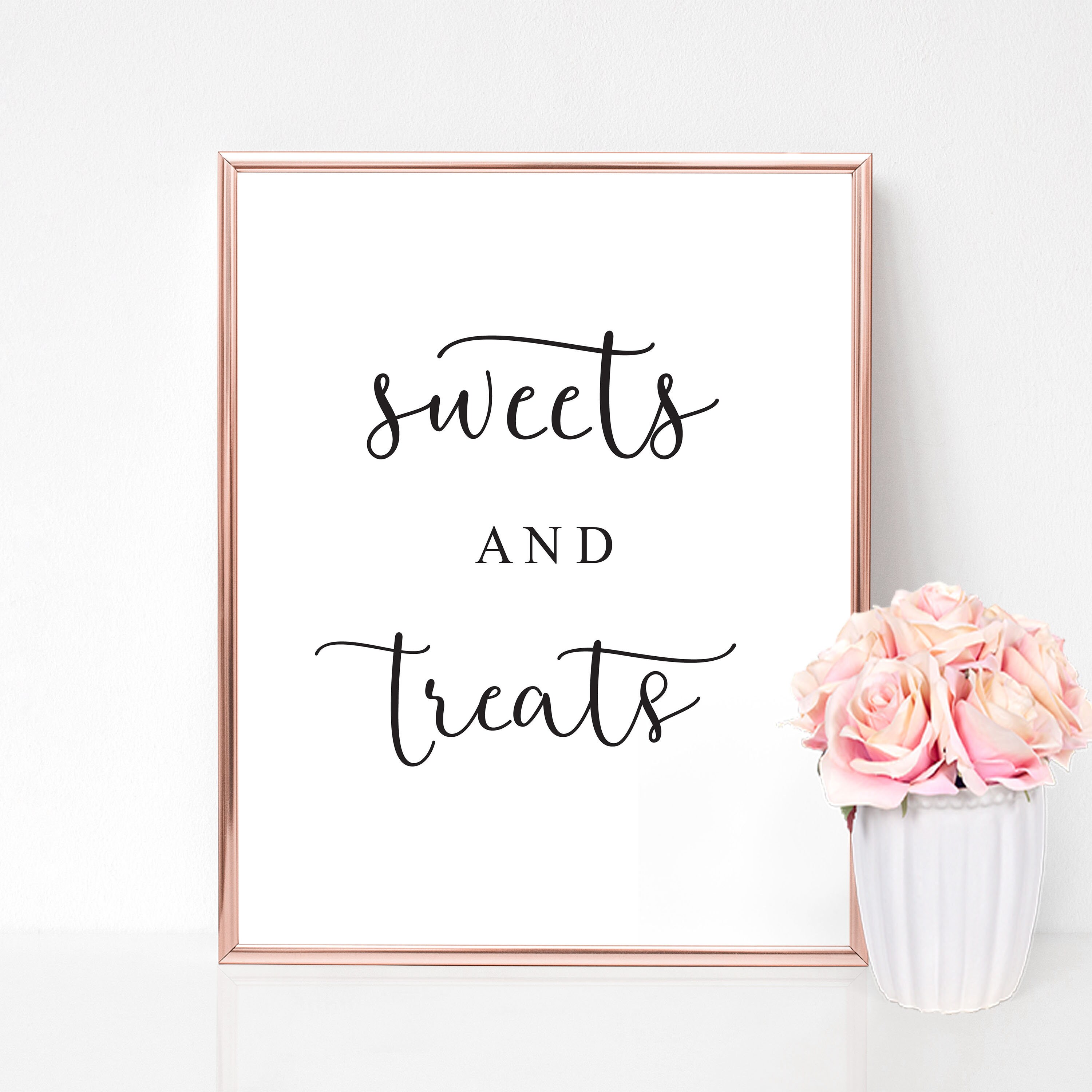 Sweet and Treats Sign | Wedding Signage, Dessert Table Sign, Wedding ...