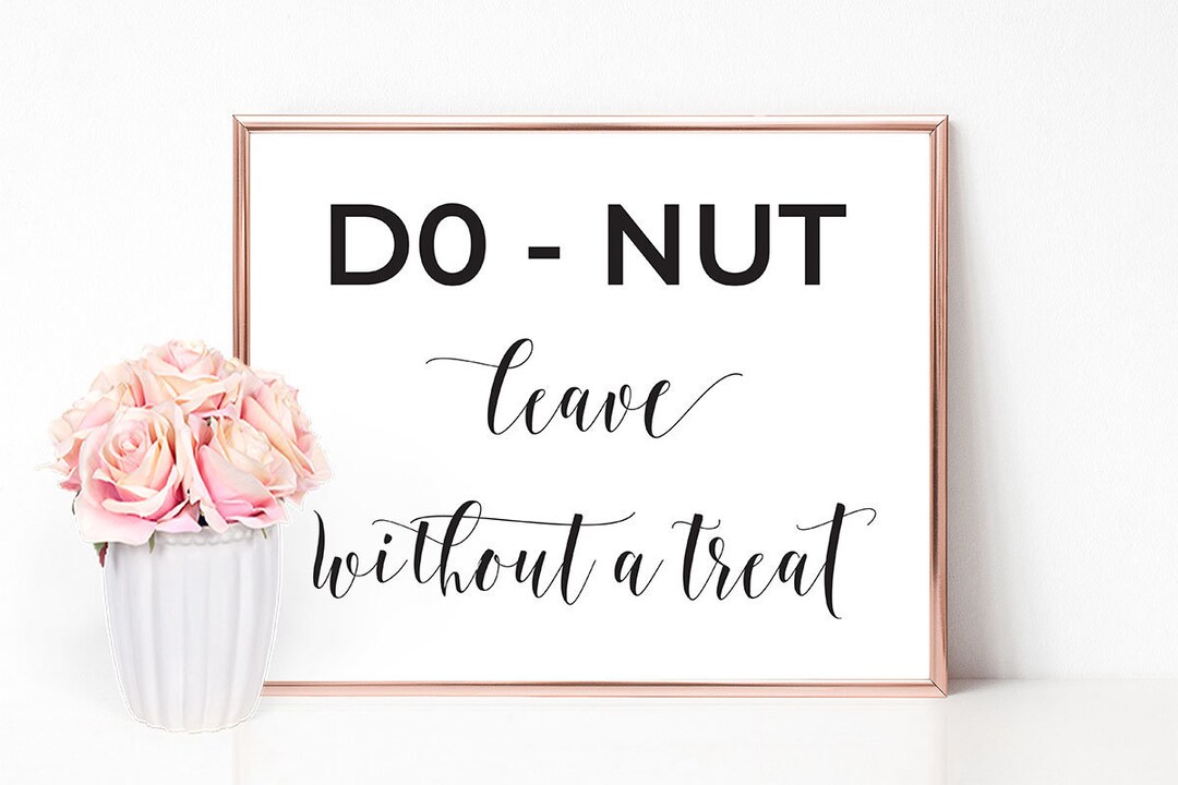 Donut Sign | Wedding Sign, Donut Bar Sign, Dessert Table Sign, Dessert ...