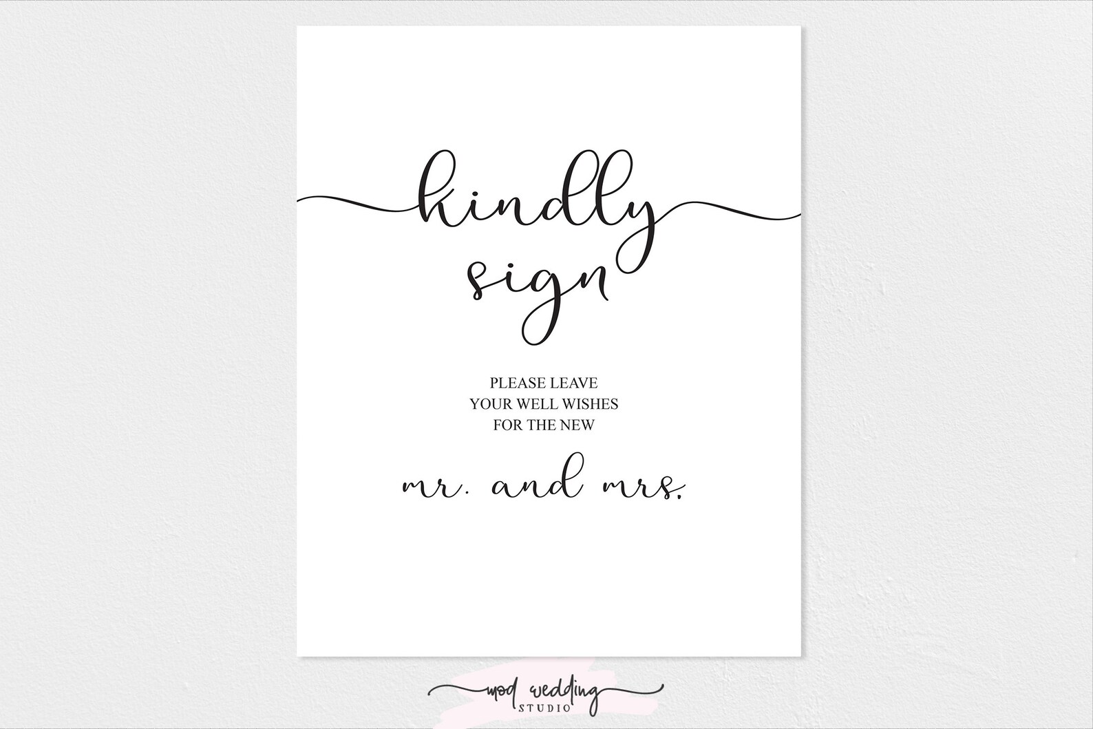 Kindly Sign | Guest Book Sign, Reception Sign, Guestbook Sign, Wedding ...