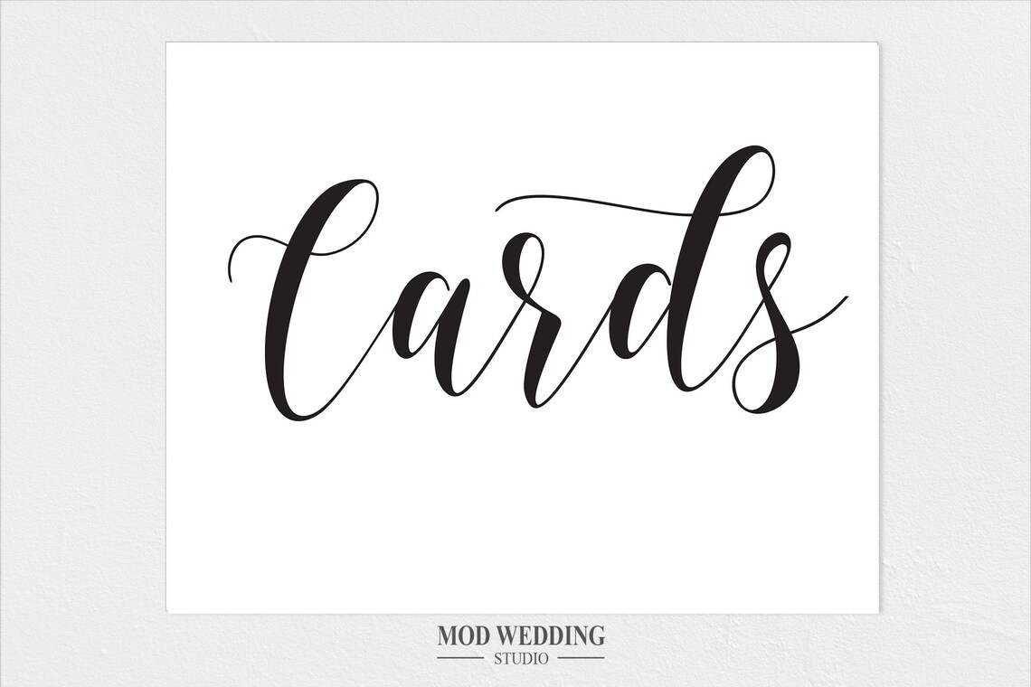 Cards Sign Wedding Sign, Cards and Gifts Sign, Gift Table Sign, Card ...