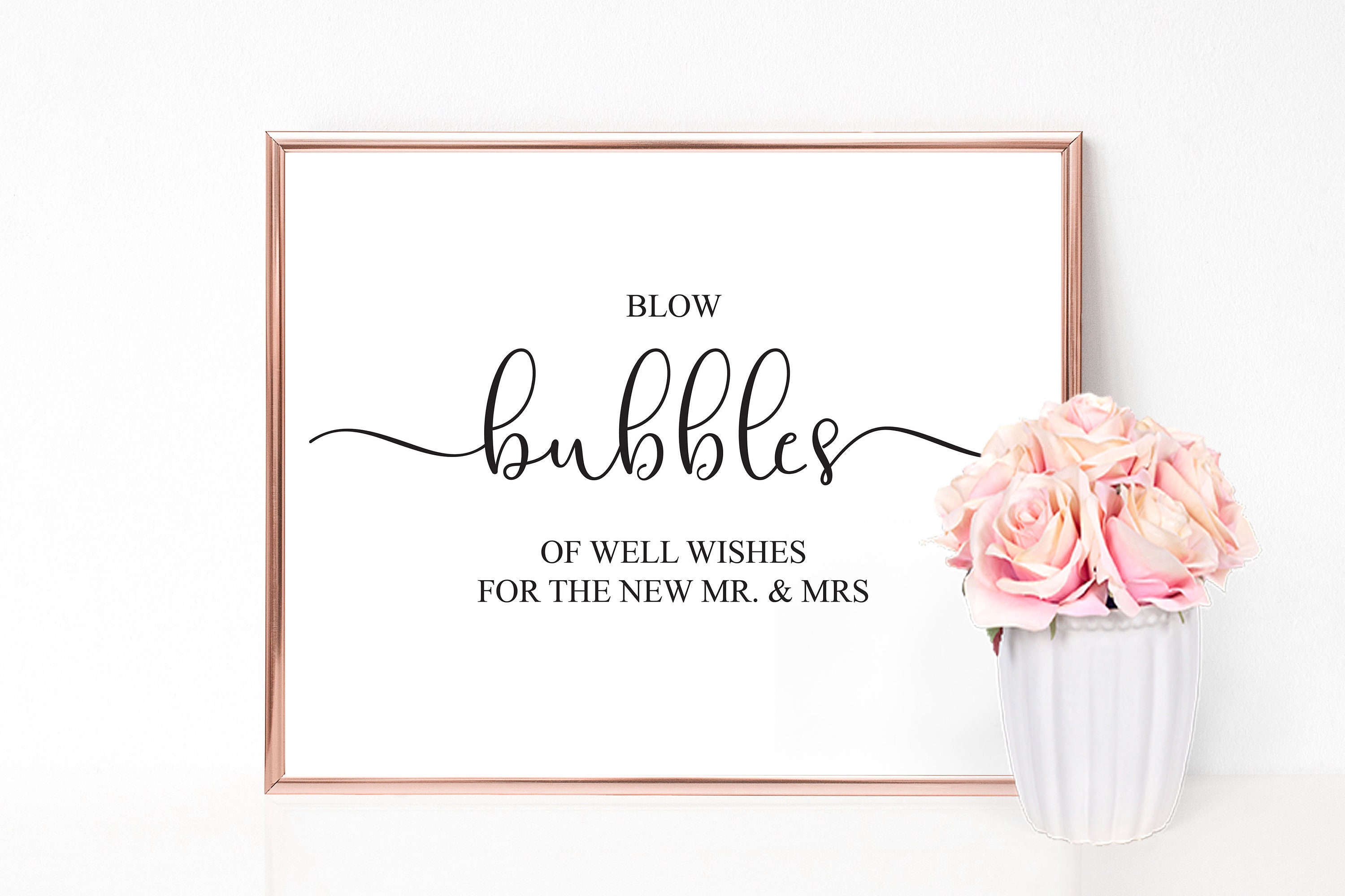Wedding Bubbles | Bubbles Sign, Well Wishes, Bubbles Send Off, Wedding ...
