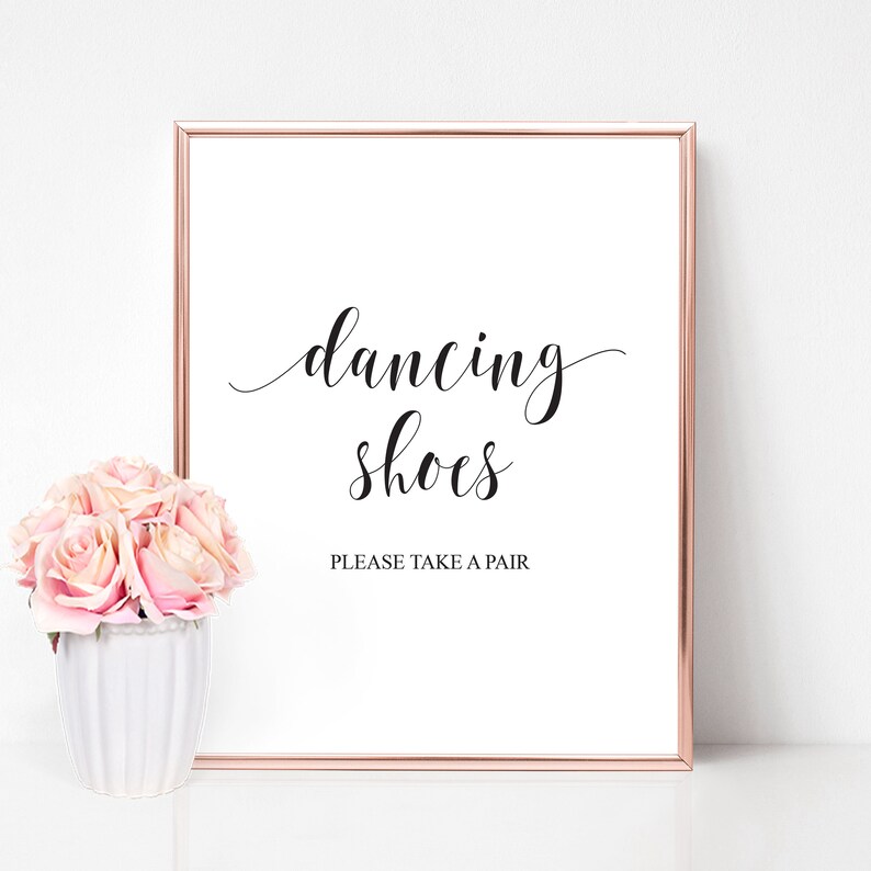 Dancing Shoes | Wedding Signs, Wedding Printables, Wedding Dancing ...