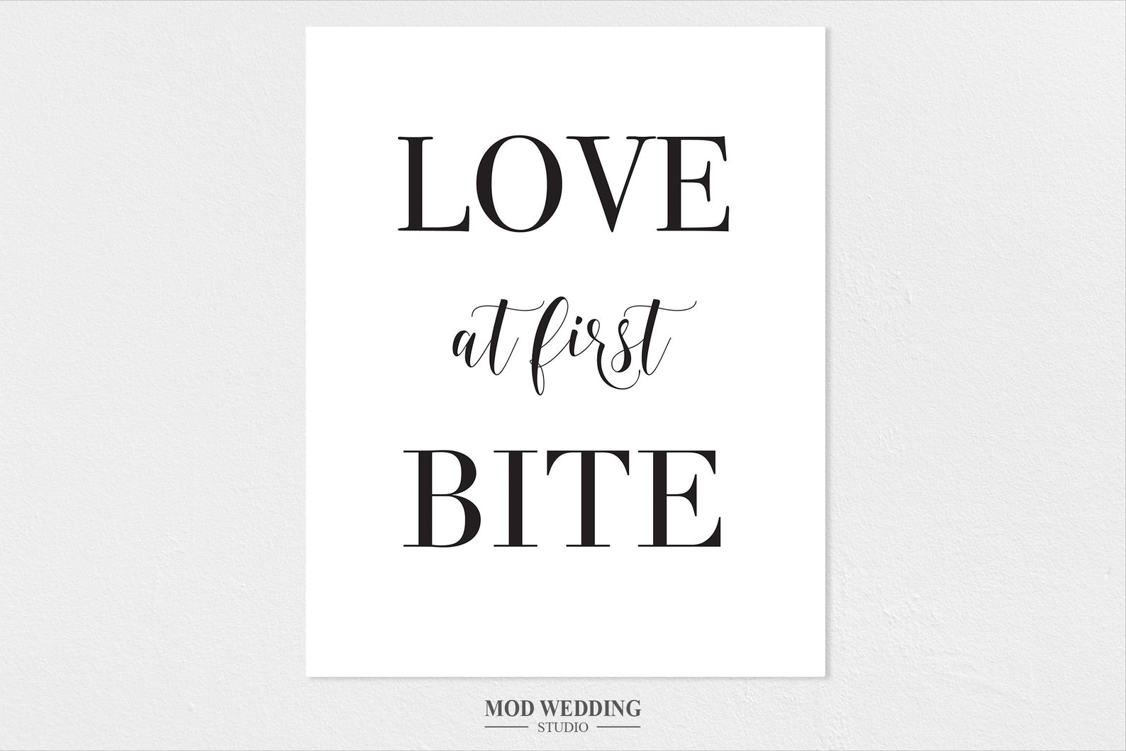 Love at First Bite Sign Wedding Sign, Love at First Bite, Love at First ...