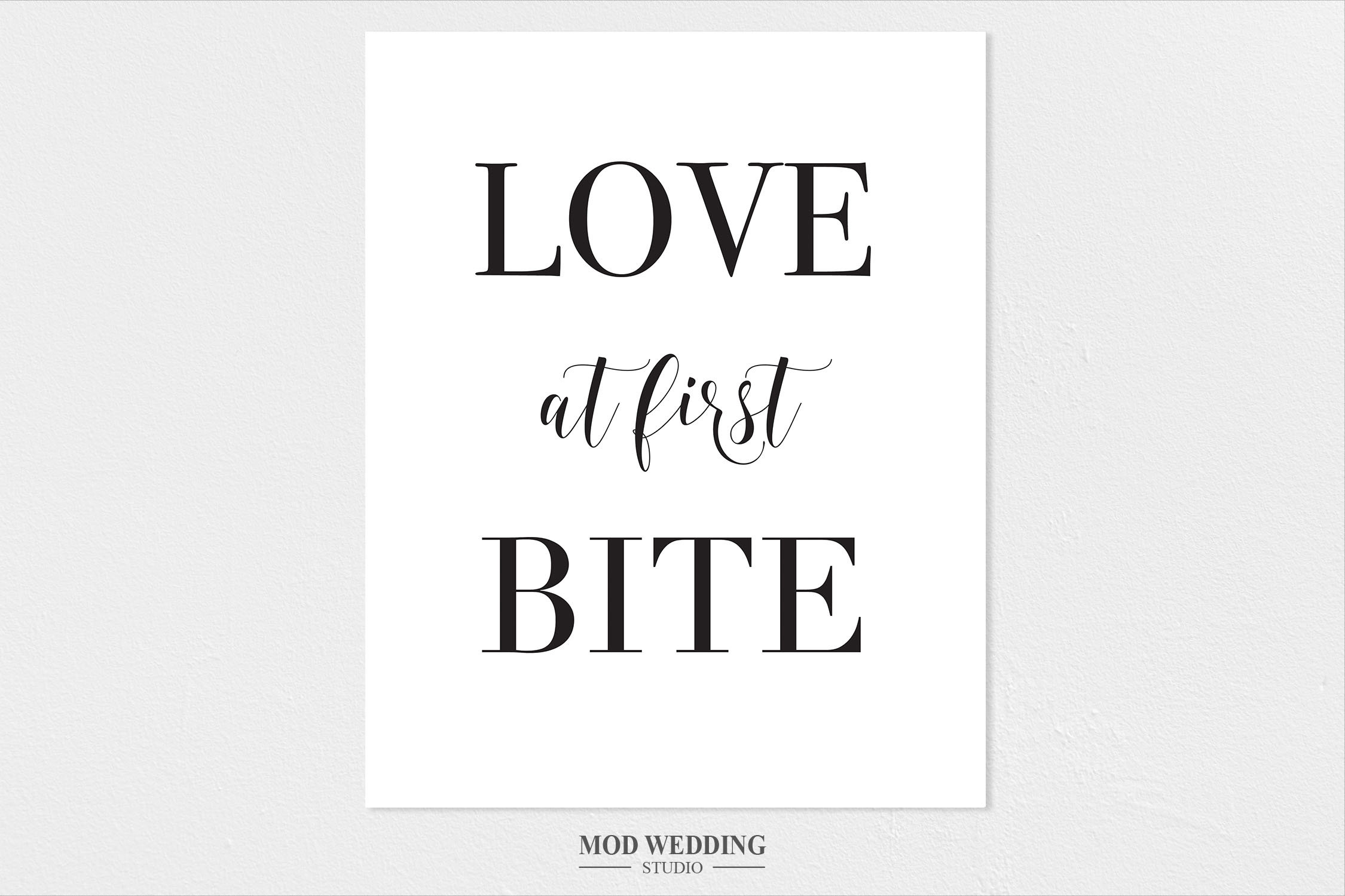 Love at First Bite Sign Wedding Sign, Love at First Bite, Love at First ...