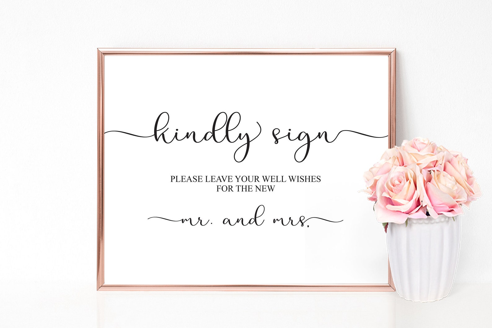 Kindly Sign Wedding Sign Guest Book Sign Reception Sign - Etsy