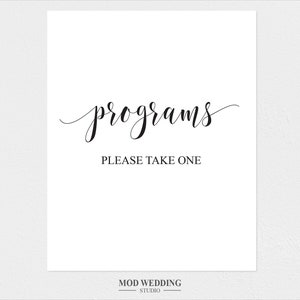 Ceremony Sign | Program Sign, Wedding Sign, Wedding Program Sign ...