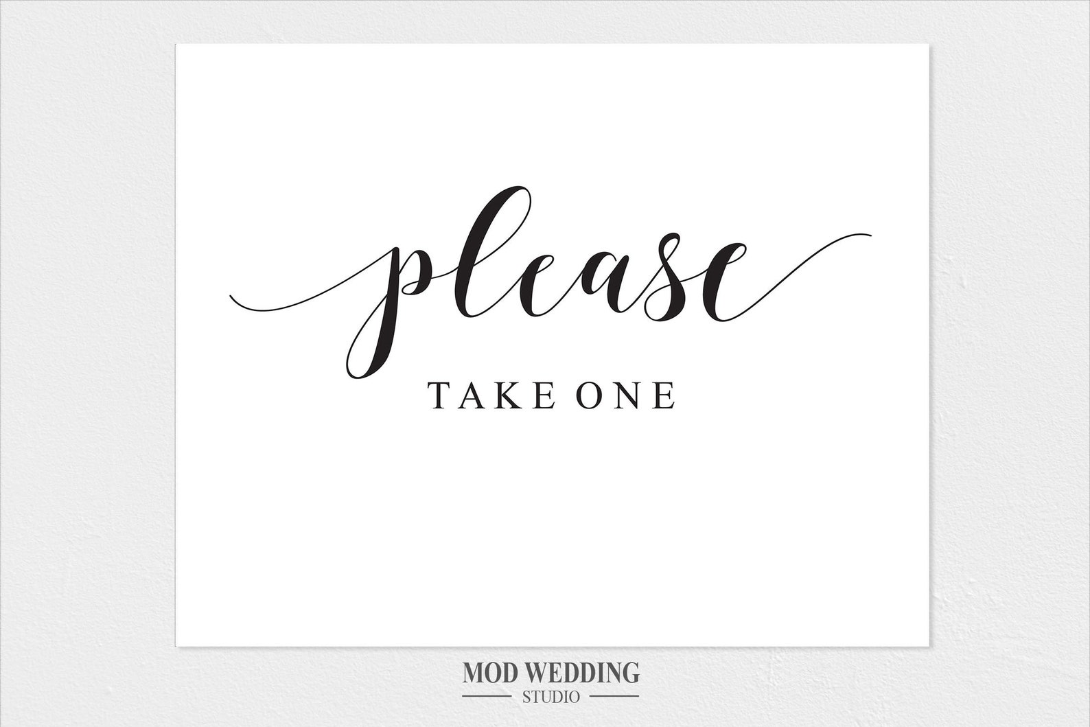 Please Take One Sign Wedding Sign Favors Sign Please Take - Etsy