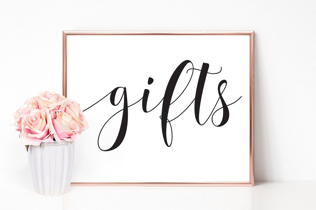 Gift Table Sign Wedding Sign, Cards and Gifts Sign, Cards and Gifts ...