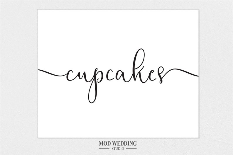 Cupcake Sign | Wedding Sign, Dessert Table Sign, Cupcake Table Sign ...