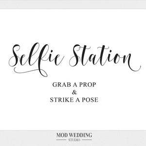 Selfie Station Sign | Wedding Sign, Photo Booth, Photobooth Sign ...