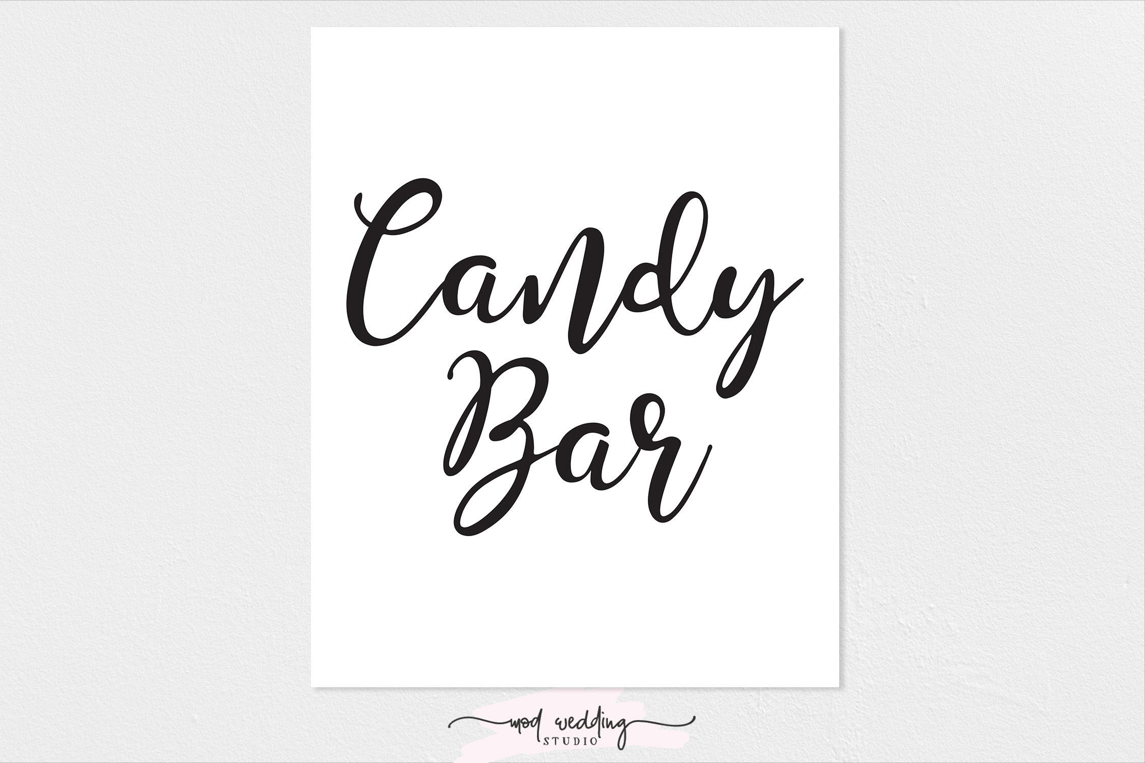 Candy Bar Sign Wedding Favors Candy Sign, Candy Buffet Sign, Candy Bar ...