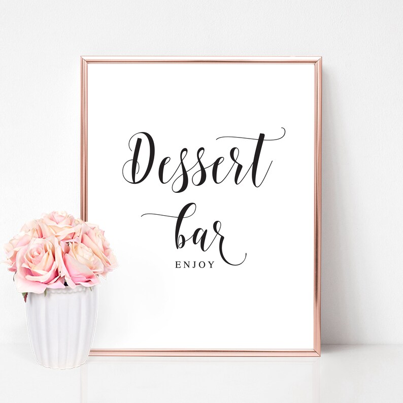 Dessert Table Decor | Dessert Bar Sign, Wedding Sign, Dessert Table ...