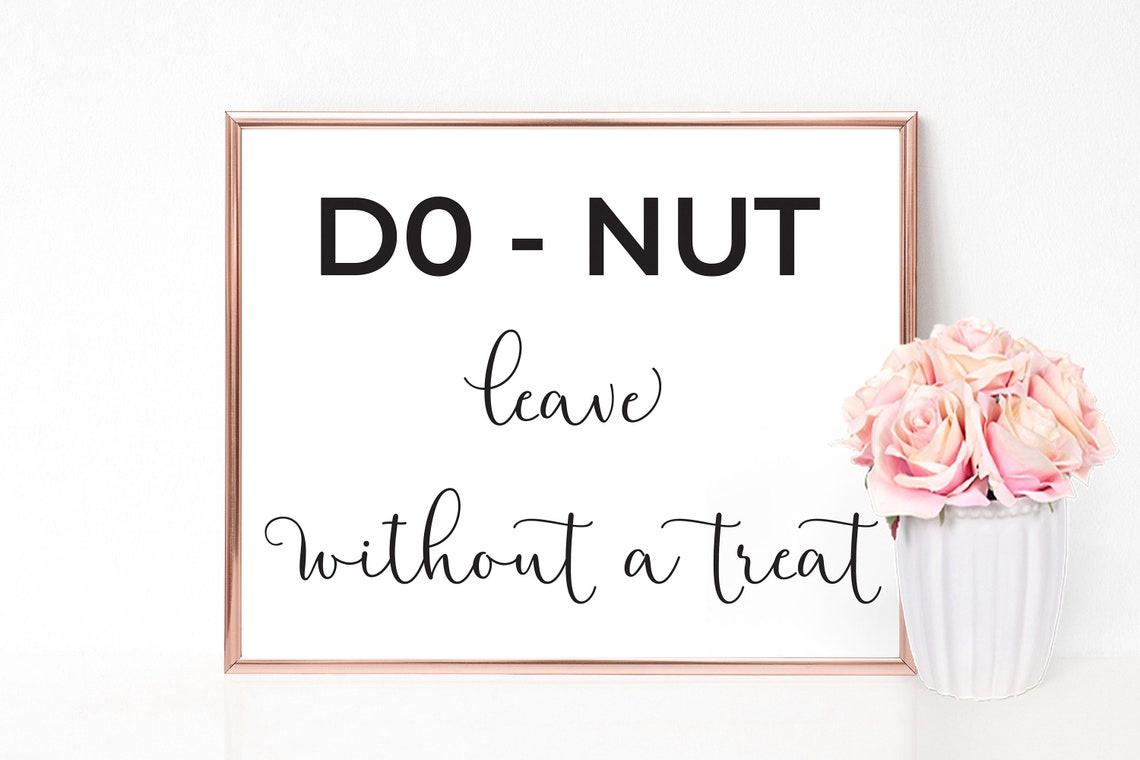 Donut Sign Donut Bar Sign, Wedding Sign, Dessert Table Sign, Dessert ...