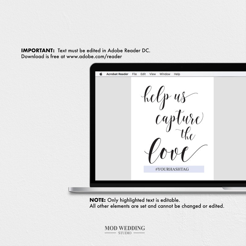 Help Us Capture the Love Custom Hashtag Sign, Hashtag Wedding Sign ...