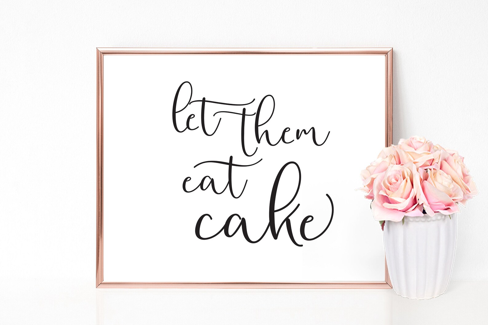 Let Them Eat Cake Wedding Sign, Cake Table Sign, Wedding Cake Sign ...