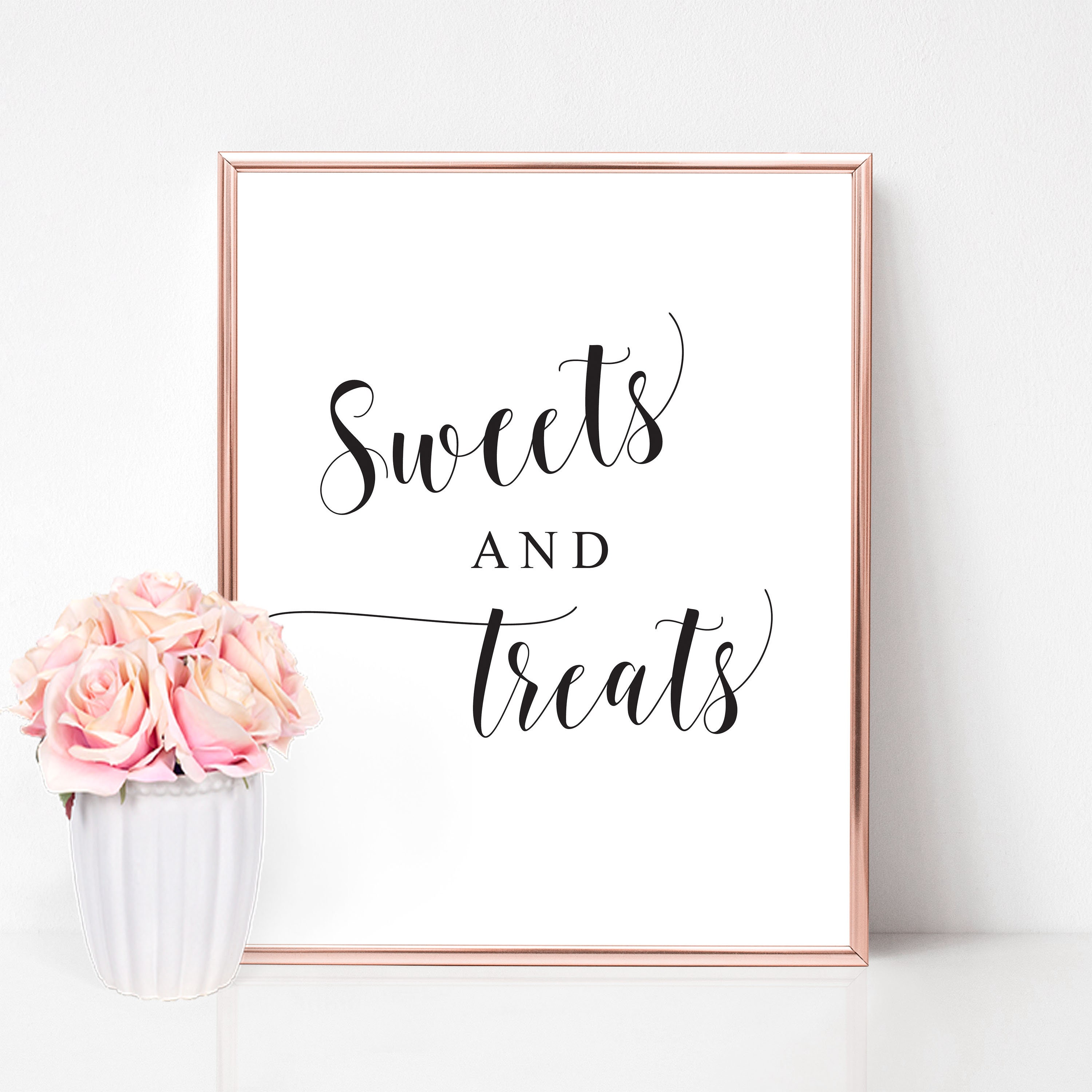 Sweet and Treats Sign Dessert Table Sign Wedding Sign - Etsy
