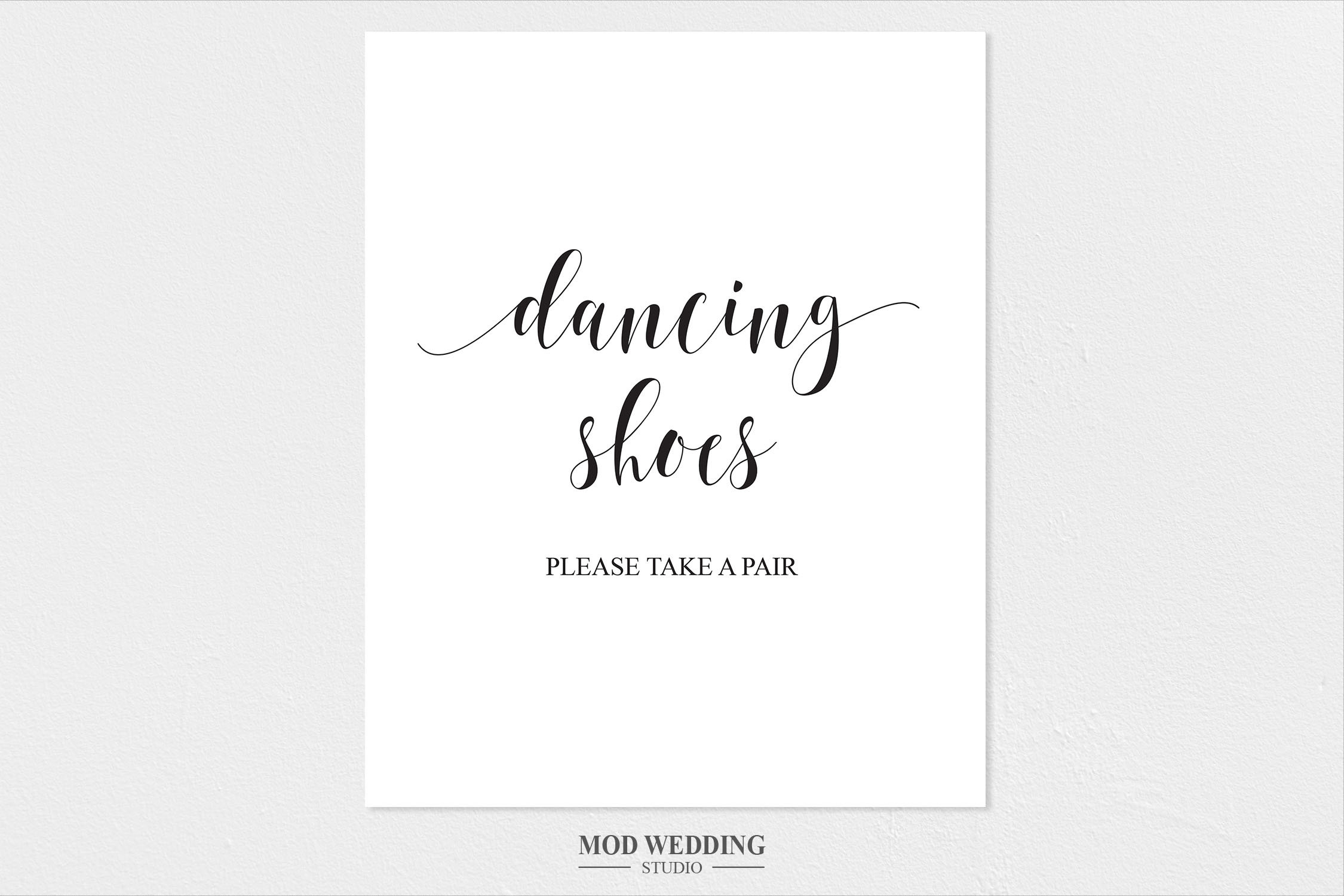 Dancing Shoes Wedding Signs Wedding Printables Wedding - Etsy