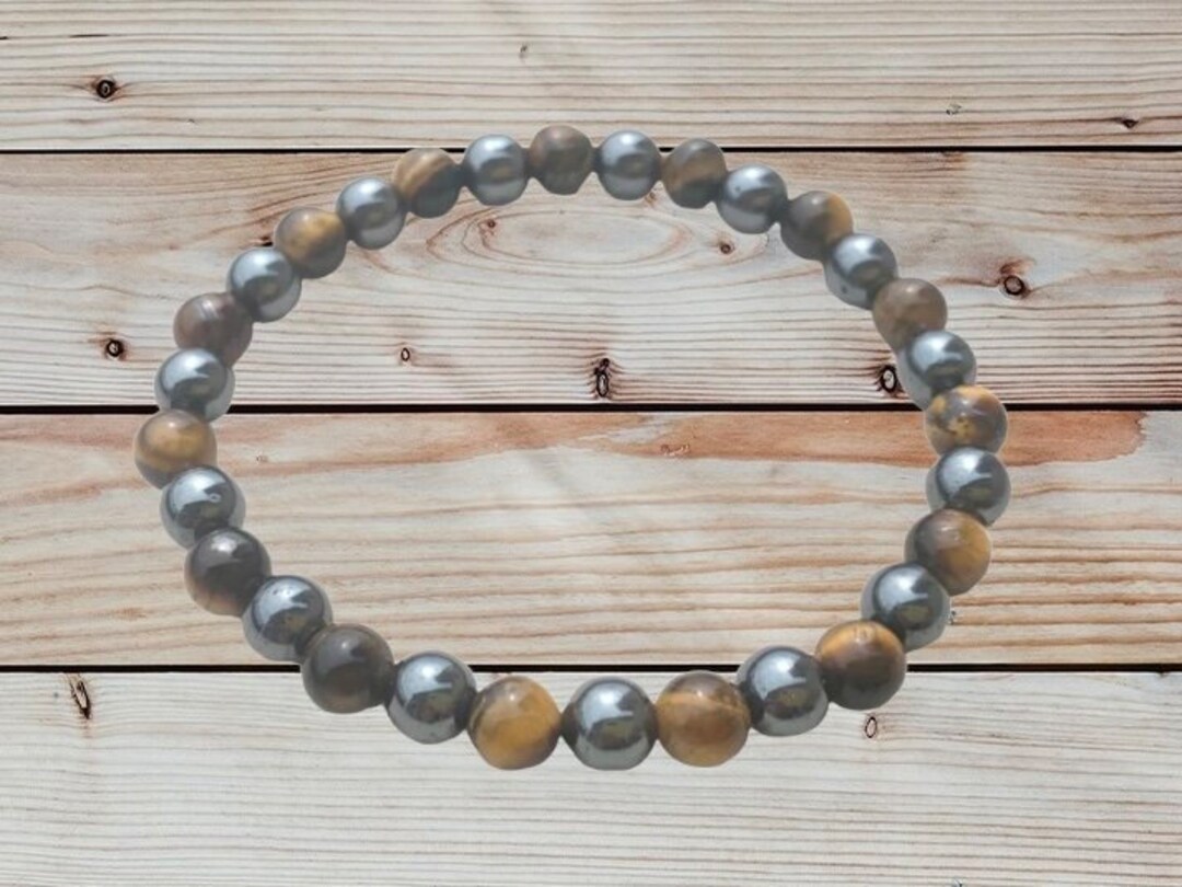 Anti Snoring Bracelet / Semi-precious Natural Stone / Pyrite Tiger Eye ...