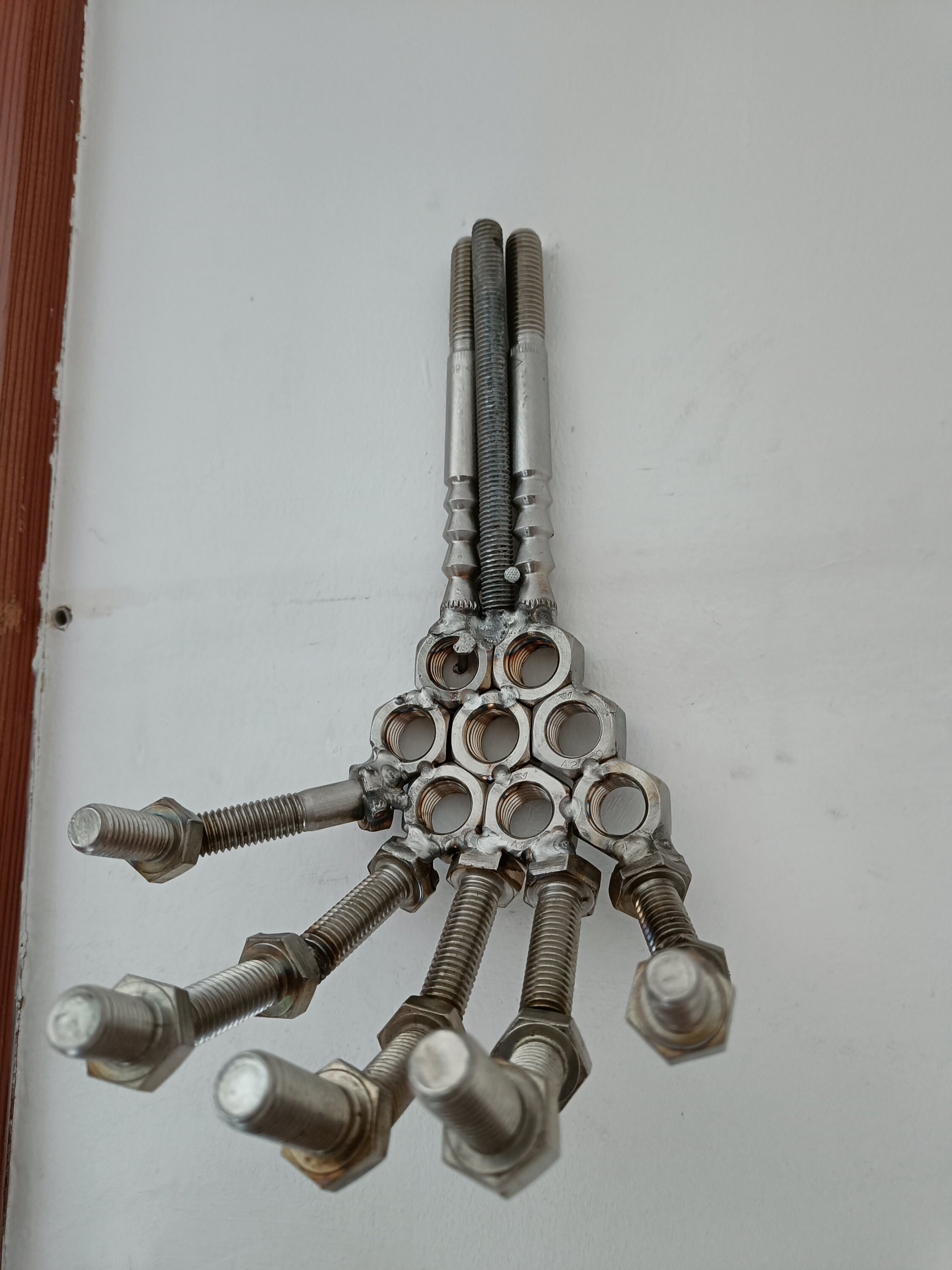 Key Organizer Wall Art Decor Hand Key Holder Handmade Metal Art - Etsy