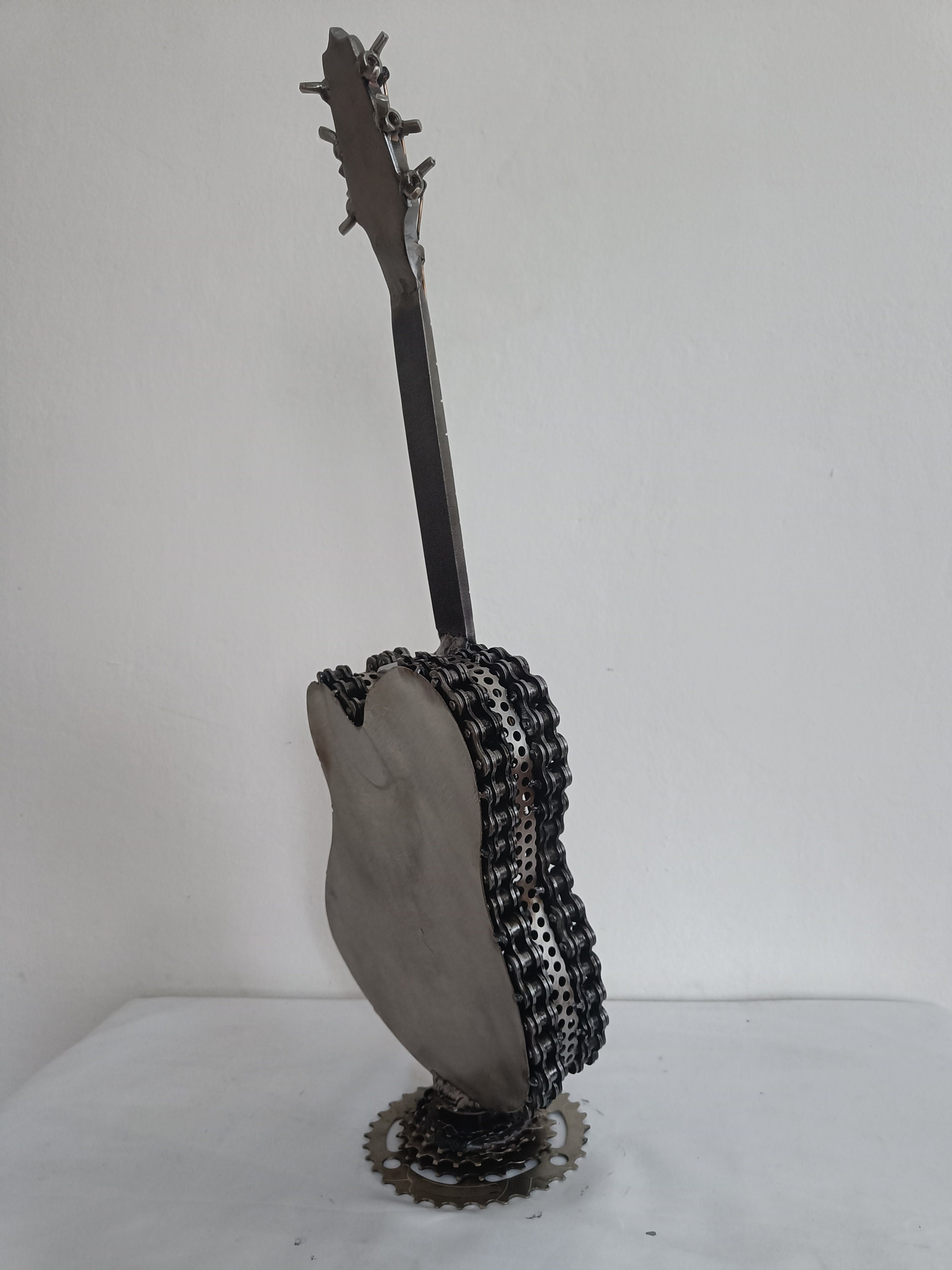 Metal Scrap Guitar Upcycling Art Industrial Style Handcrafted ...