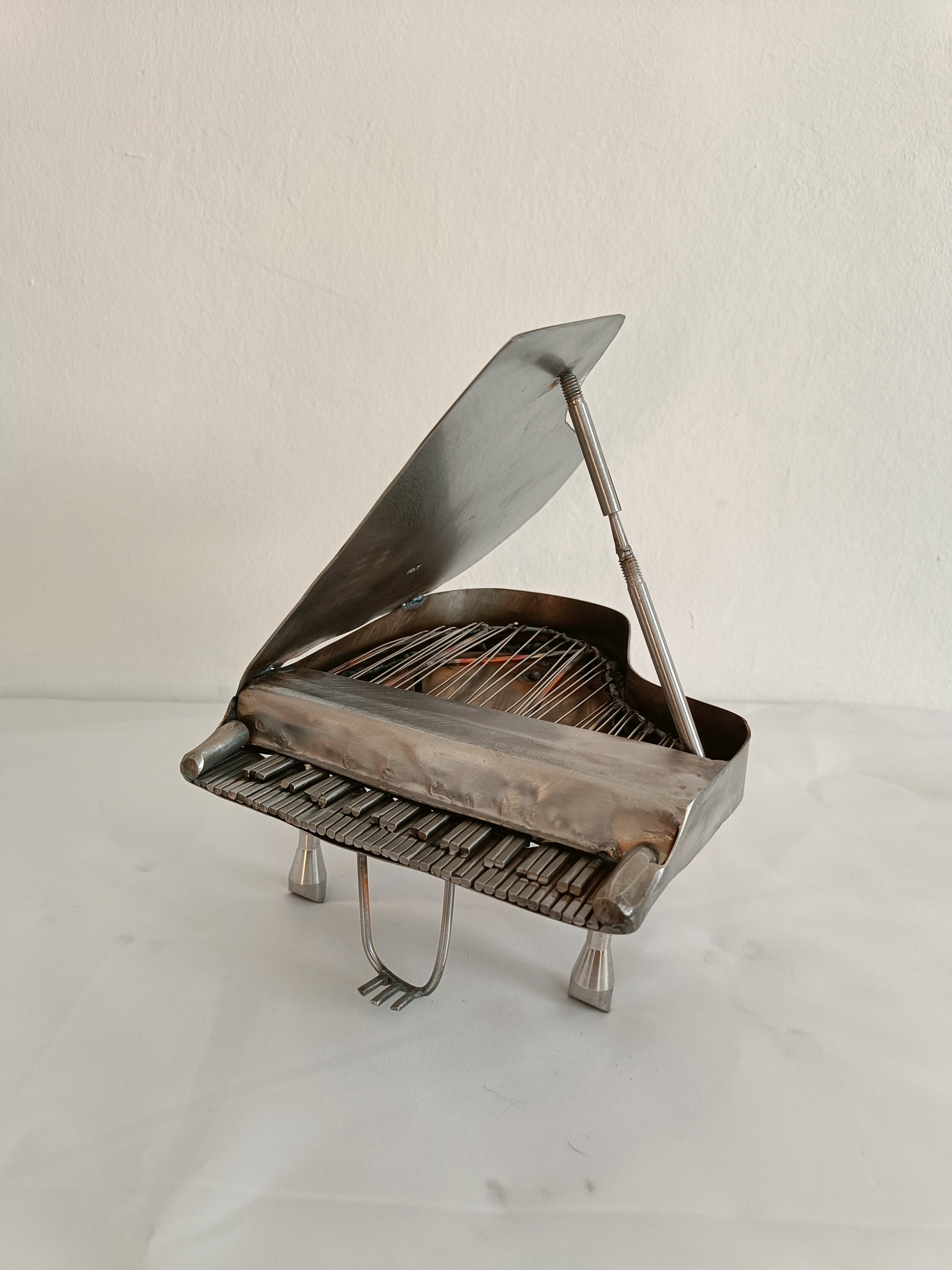 Metal Piano Sculpture Industrial Decor Piano Lover Gift - Etsy