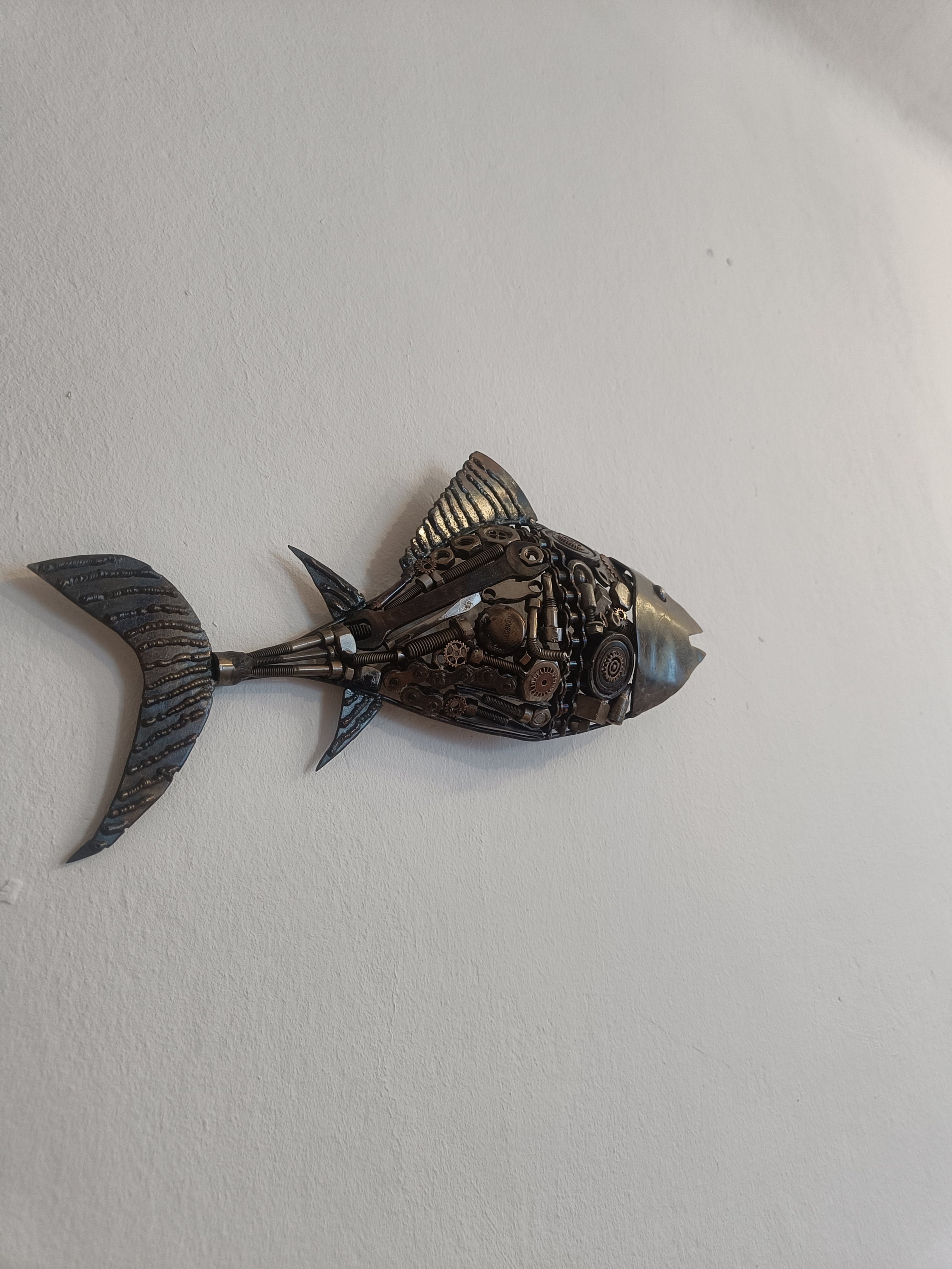 Scrap Metal Fish Sculpture Recycled Metal Art Rustic Industrial Decor ...