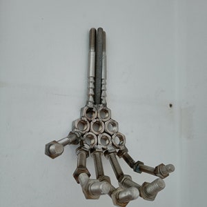 Key Organizer Wall Art Decor Hand Key Holder Handmade Metal Art - Etsy