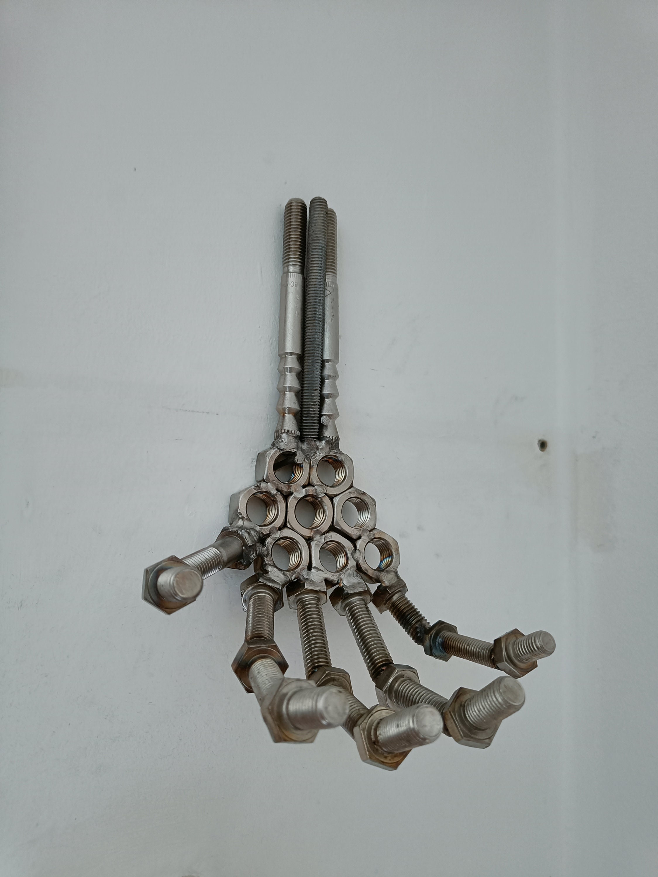 Key Organizer Wall Art Decor Hand Key Holder Handmade Metal Art - Etsy