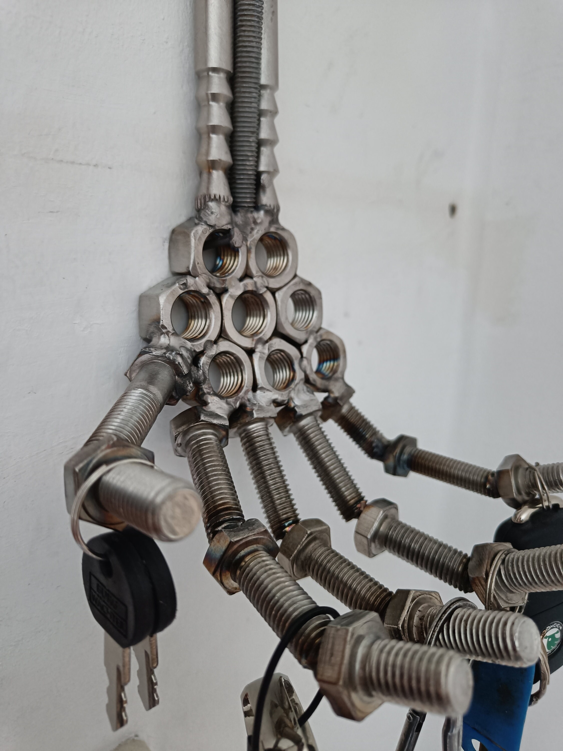 Key Organizer Wall Art Decor Hand Key Holder Handmade Metal Art - Etsy