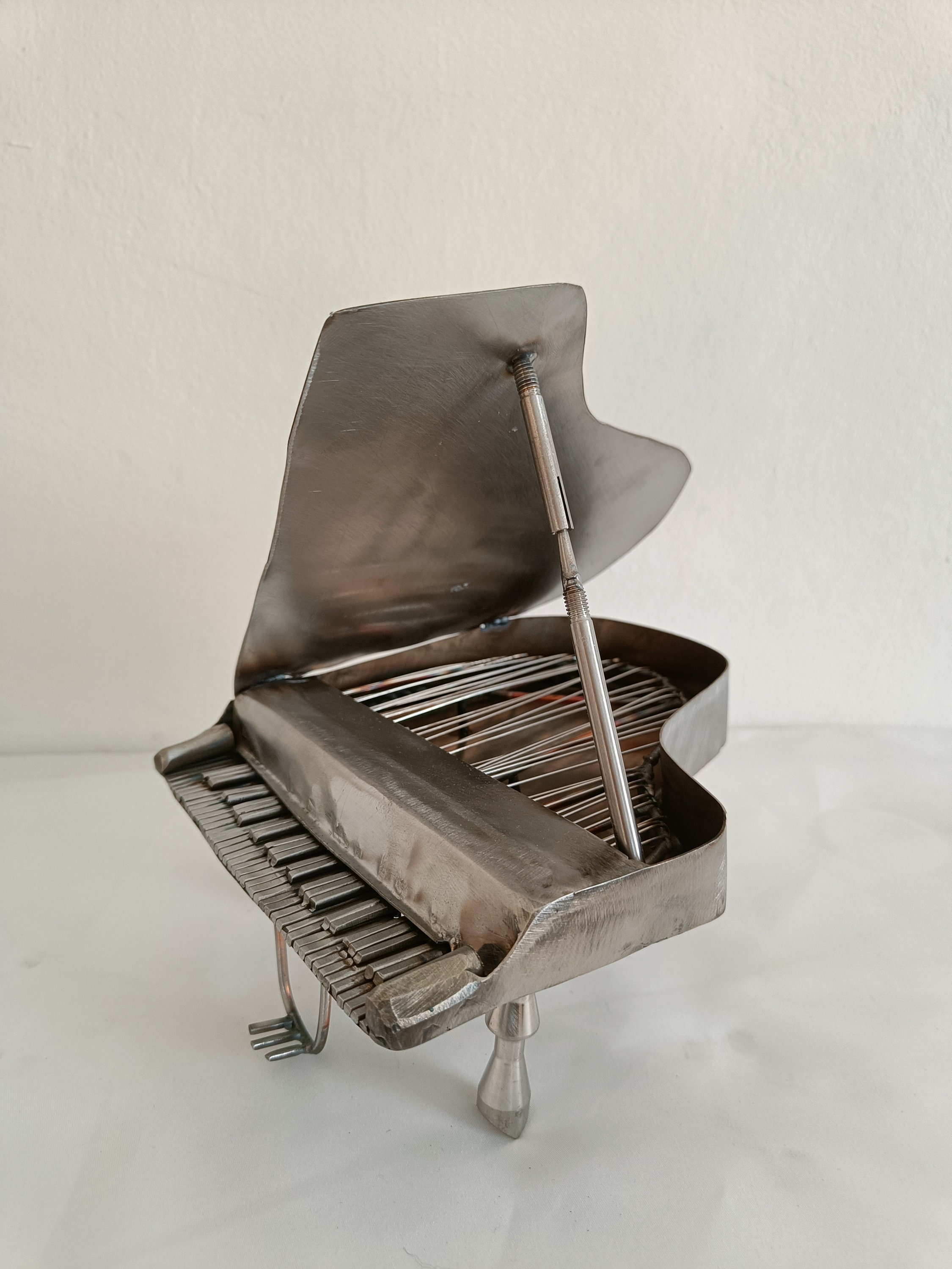 Metal Piano Sculpture Industrial Decor Piano Lover Gift - Etsy