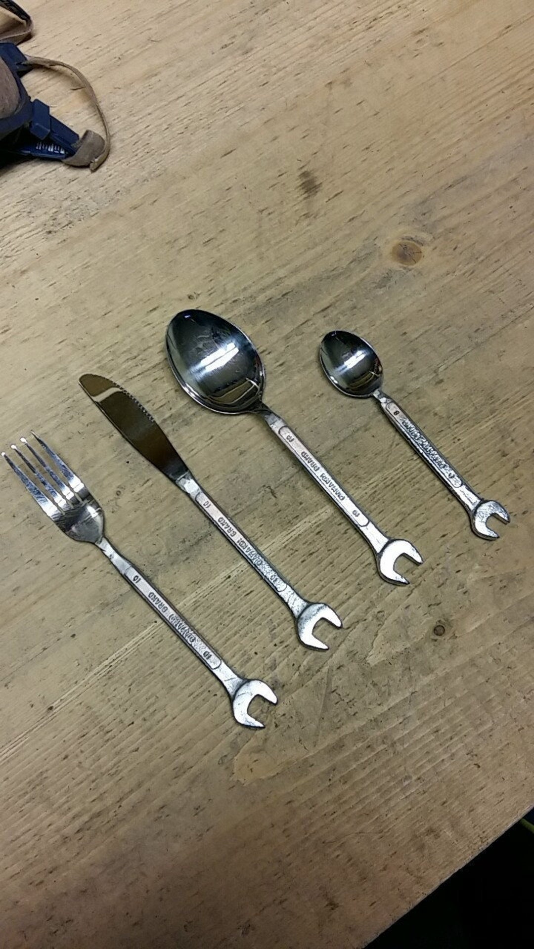 Wrench Cutlery Upcycled Kitchen Decor Rustic Forks & Spoons Industrial ...