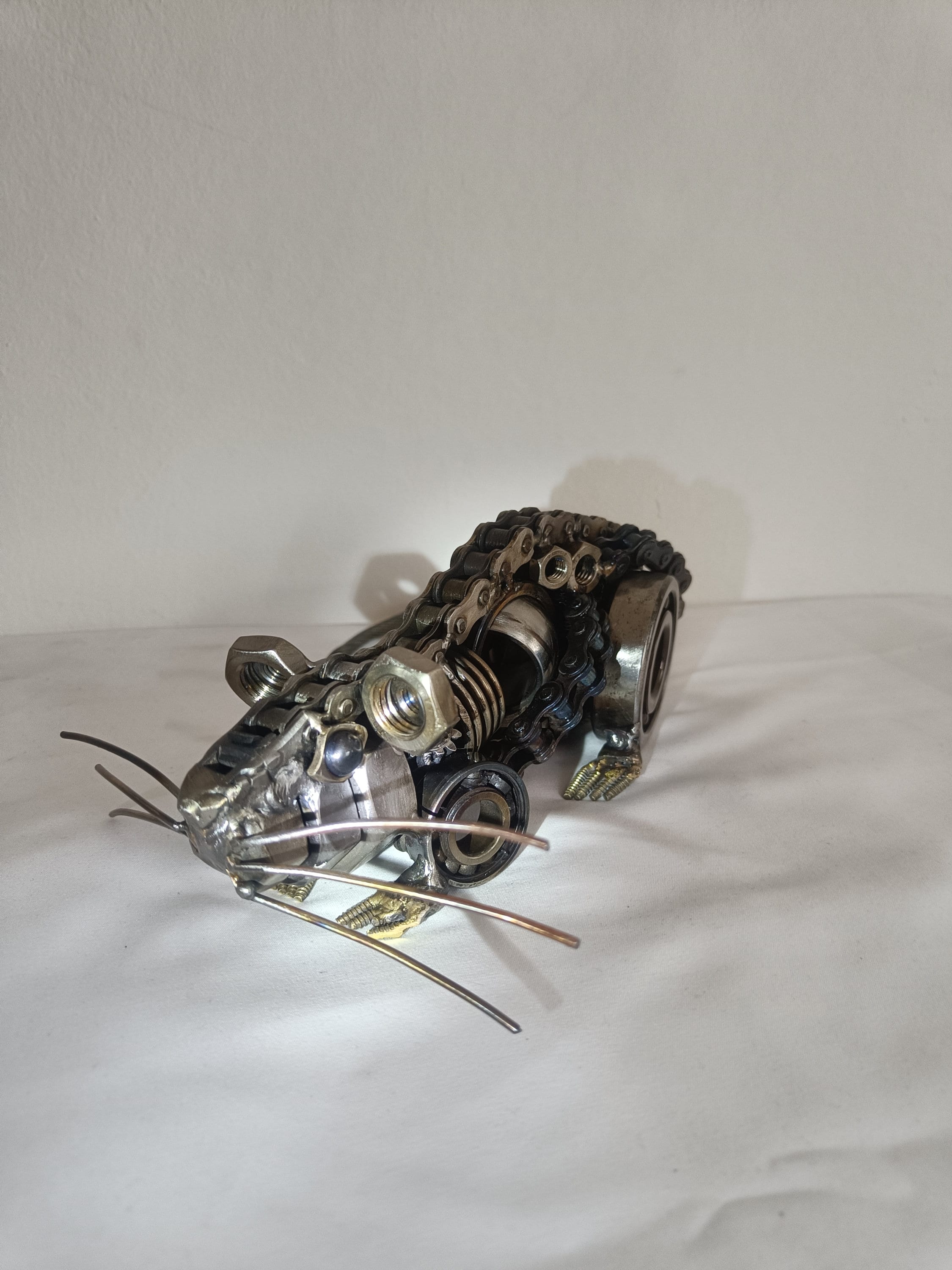 Metal Rat Sculpture Unique Industrial Decor Recycled Scrap - Etsy